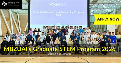 Mbzuais Graduate Stem Program 2026