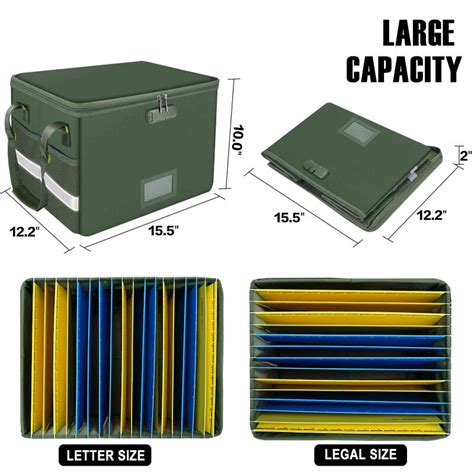 Oem Multifunctional Collapsible Fireproof File Storage Organizer Box