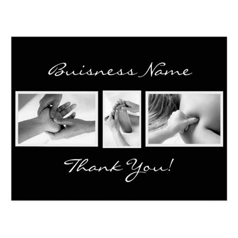 Massage Therapy Thank You Card Zazzleca