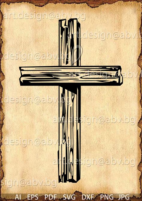 Wooden Cross Drawing At Dylan Schmella Blog