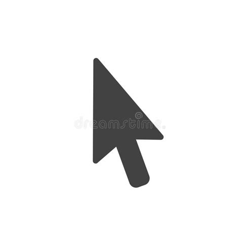 Cursor Arrow Icon Flat Vector Illustration Stock Vector Illustration