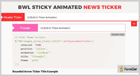 5 News Ticker JQuery Plugins 2022 FormGet
