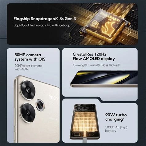 Poco F6 Smartphone Global Version Snapdragon®8s Gen 3 90w Turbo