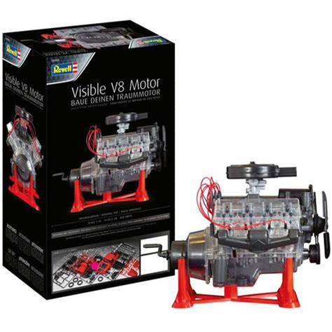Revell Visible V8 Engine Plastic Model Kit Scale 1 4 320 Parts 31cm Long