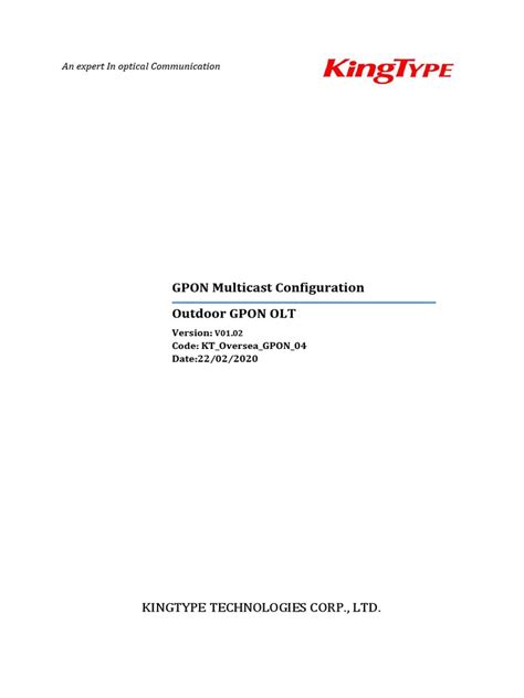 Gpon Multicast Mvr Configuration And Troubleshooting Pdf Multicast