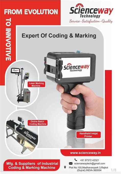 Scienceway Technology Ink Coder Machine For Printing Industry Liquid At 17000 Piece In Rajkot