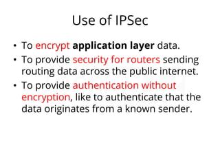 Ipsec Internet Protocol Security Part Pdf