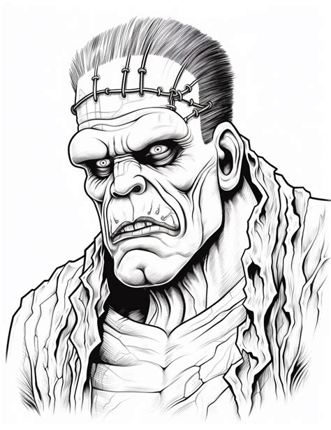 Premium Ai Image A Drawing Of A Man With A Mohawk And A Face Of A