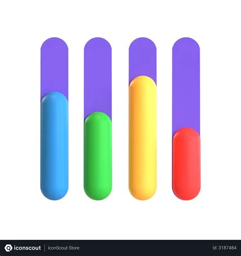 Free Segmented Bar Graph 3d Icon Free Download Business 3d Icons Iconscout