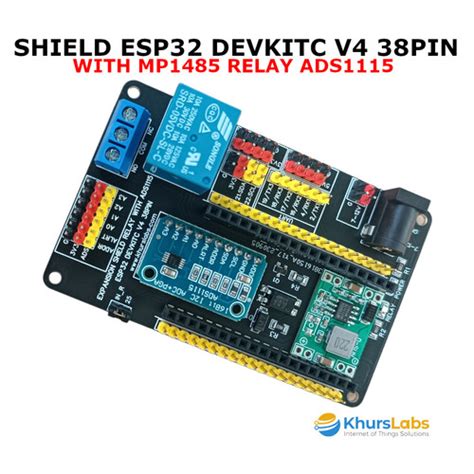 Jual Io Expansion Shield Esp32 Devkitc V4 With Ads1115 And Relay High