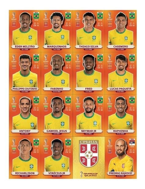 Todas As Figurinhas Da Copa Em Arquivo Pdf Para Imprimir Ello Criativo