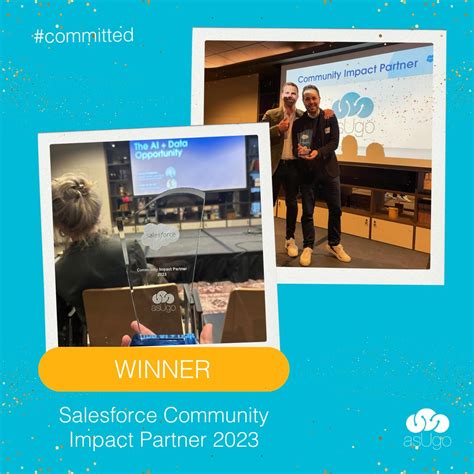 🏆 This Week Asugo Was Awarded As Community Impact Partner 2023 By Salesforce Belux Asugo