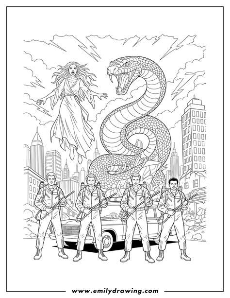 Ghostbusters Coloring Pages Emily Drawing