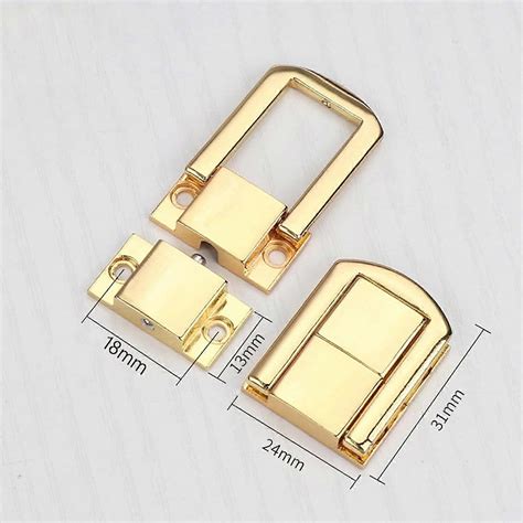10 Pieces Lever Latch Jewelry Box Latches Clasp With 40 Screws Box