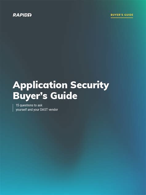 Rapid7 Buyers Guide Appsec Web Pdf Vulnerability Computing World Wide Web