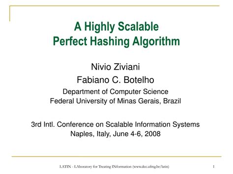 Ppt A Highly Scalable Perfect Hashing Algorithm Powerpoint Presentation Id4388490