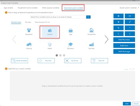 Creating Custom Variables In Arcgis Business Analyst Web App