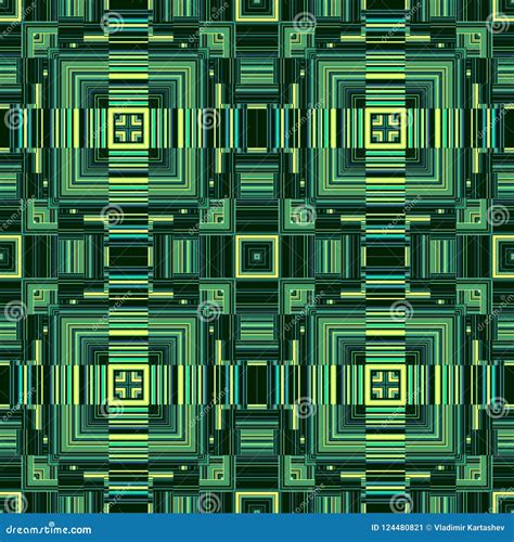 Decorative Pattern Of Vertical And Horizontal Lines Stock Illustration