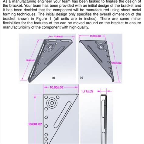 Bracket Design Problem Download Scientific Diagram