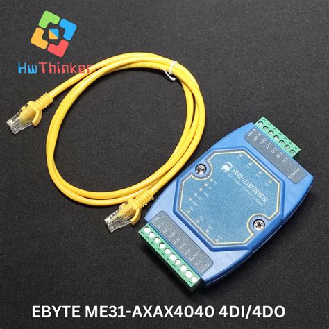 Jual PA99 EBYTE ME31 AXAX4040 4DI 4DO ModBus Gateway TCP RTU I O Networking RS485 Ethernet