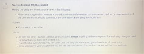 Solved Practice Exercise4b Calculator Modify The Program
