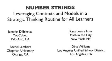 Multiplication Strings For Math Instruction