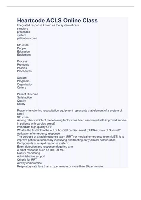 Heartcode Acls Online Class Heartcode Acls Online Class Stuvia Us