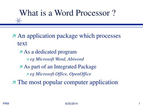 Ppt What Is A Word Processor Powerpoint Presentation Free Download Id 3559891