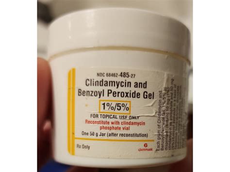 Clindamycin And Benzoyl Peroxide Gel 1 5 50 G Glenmark Rx
