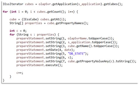 Essbase Statistics Dw How To Automatically Administrate Essbase Using Odi Part 6 Java Codes