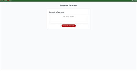 Github Samuellutzjavascript Password Generator