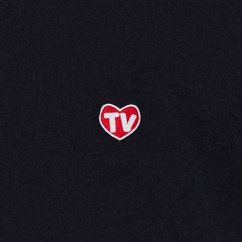 더뮤지엄비지터 티비 하트 로고 후디 블랙 The Museum Visitor Kream