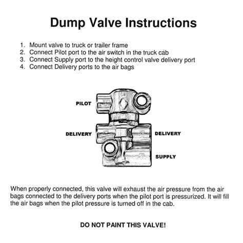 Article Air Suspension Dump Valve