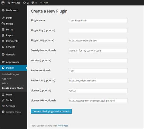 A Plugin To Create A New Plugin The Easiest Way