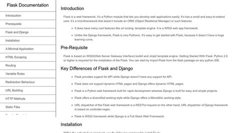 Flask Documentation