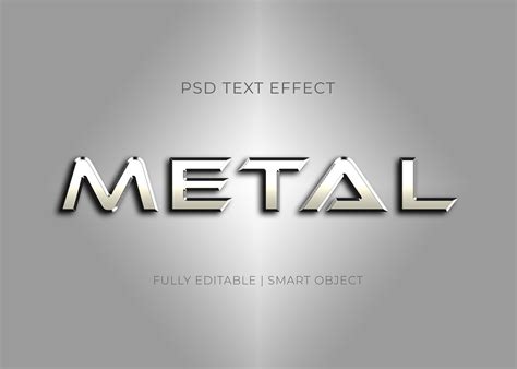 Metal 3d Text Effect Graphic By Graphichut · Creative Fabrica
