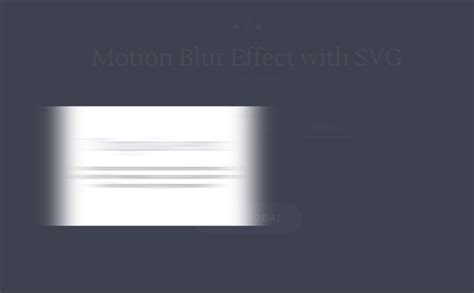 Motion Blur Effect With Svg Codrops