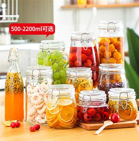 Wholesale Pickle Diy Fermentation Food Lead Free Storage Glass Jar