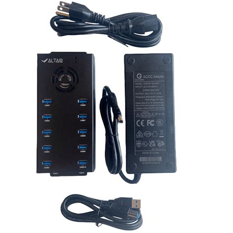 Altairtech 10 Port Usb 3 0 Hub With 120w Psu Altair Technology Bitcoin Mining Solutions