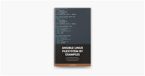 Ansible Linux Filesystem By Examples On Apple Books