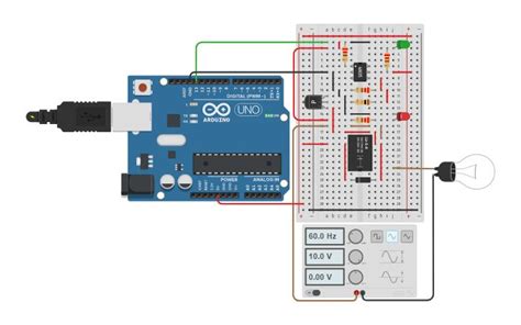 Circuit Design MÓdulo RelÉ Con Optoacoplador Tinkercad In 2022