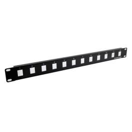 1 75 X19 1U 12 Port Keystone Slot Panel
