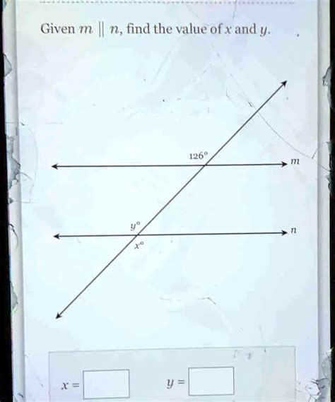 Solved Given M N Find The Value Of X And Y V 126