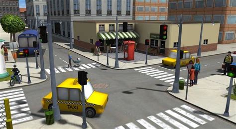 Перехрестя 3d сцена Цифрова освіта та навчання від Mozaik