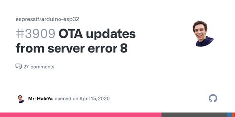 Ota Updates From Server Error Issue Espressif Arduino Esp Github