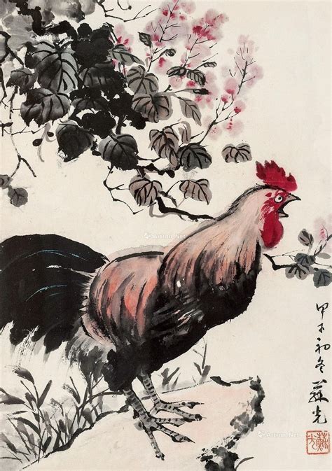 苏光 雄鸡图山西晋宝 2014秋季艺术品拍卖会山西晋宝拍品价格图片拍卖专场拍卖会预展拍卖会结果卓克拍卖频道