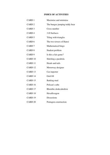 4 Problem Solving Exercises Teaching Resources