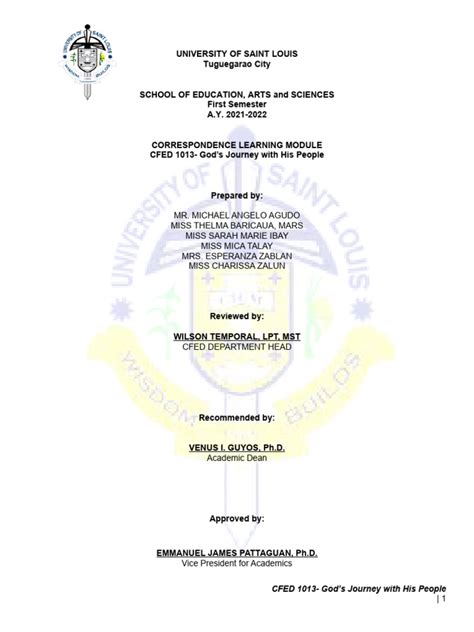 Cfed 1 Week 4 Module Pdf Abraham Book Of Genesis