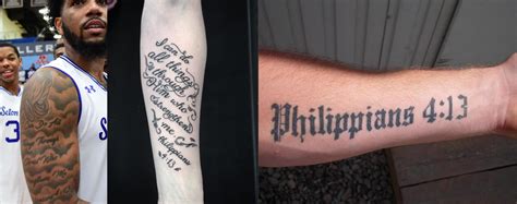 Philippians 4 13 Tattoo On Forearm