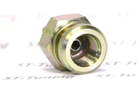 Фитинг мама M10*1 под обратный конус, под ключ 17mm D-03 нерж. сталь ...